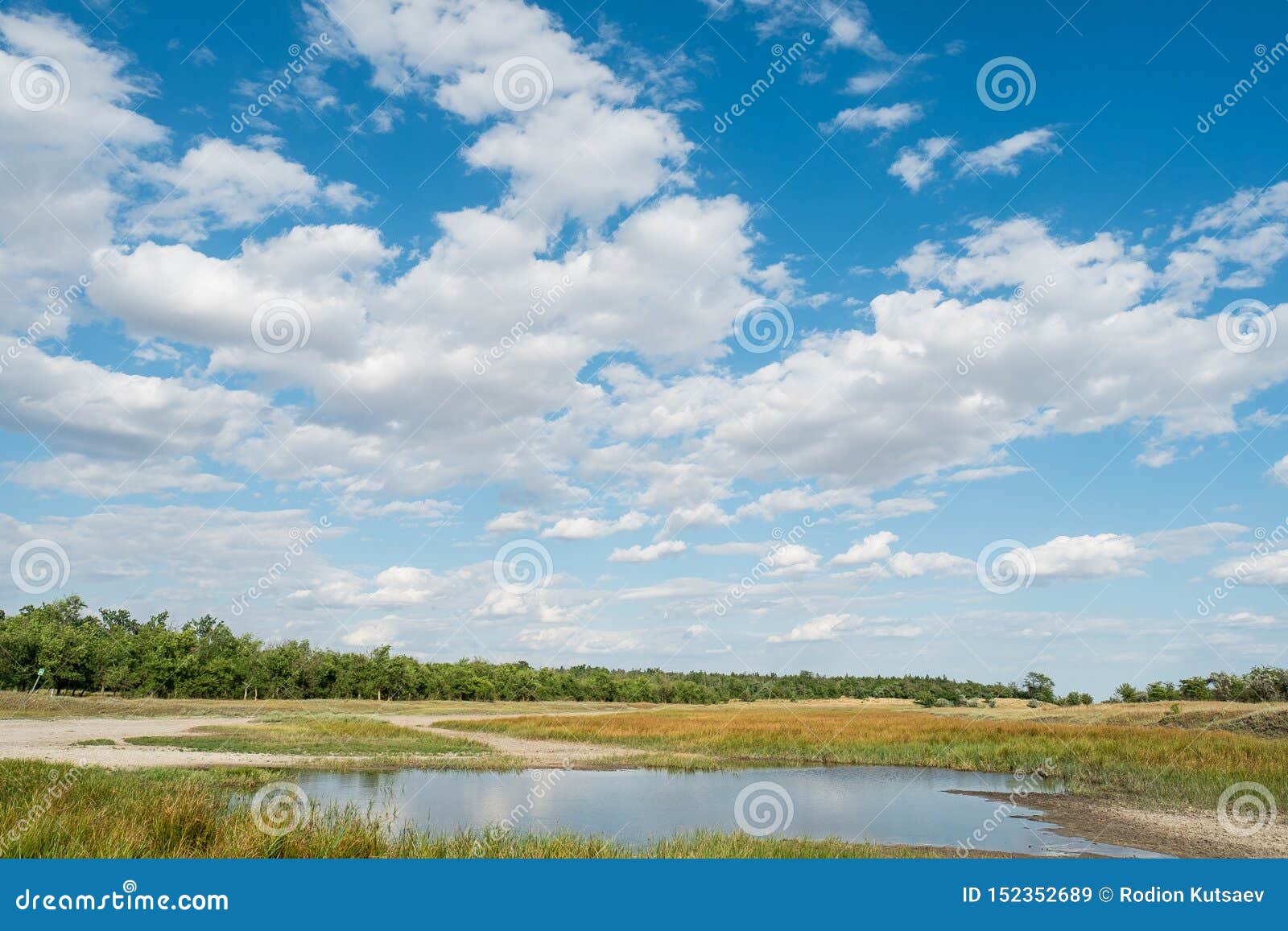 Cloudscape天空蔚蓝河湖森林沙滩白天风景 库存图片. 图片 包括有 叶子, 白天, 夏天, 场面 - 152352689