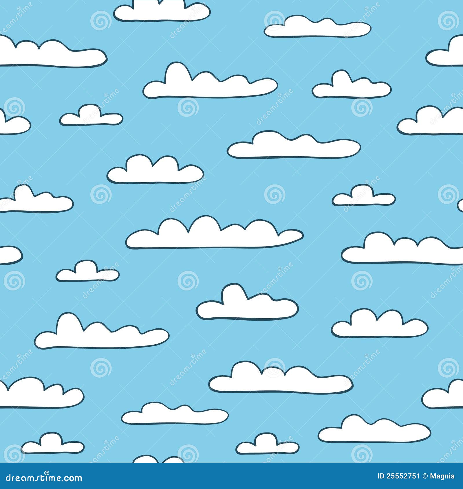 Seamless Cloudy Pattern With Black Veins On Colorful Deckle-edged Spots ...