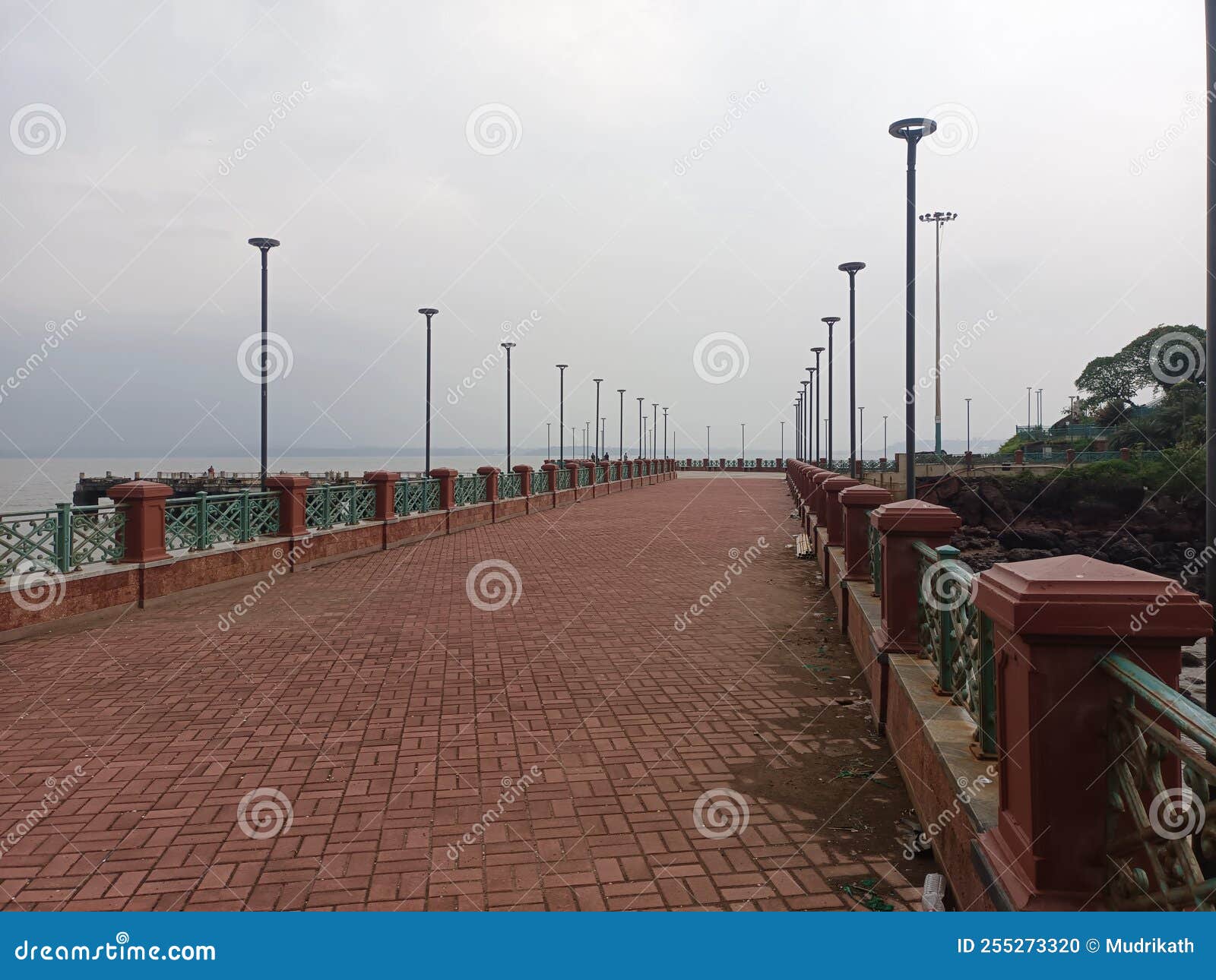 Cloudy Beach in Goa India, Blue Colored Gate Stock Photo - Image of ...