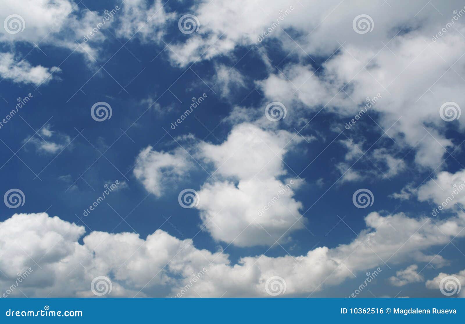 Cloudy blue sky stock photo. Image of background, light - 10362516