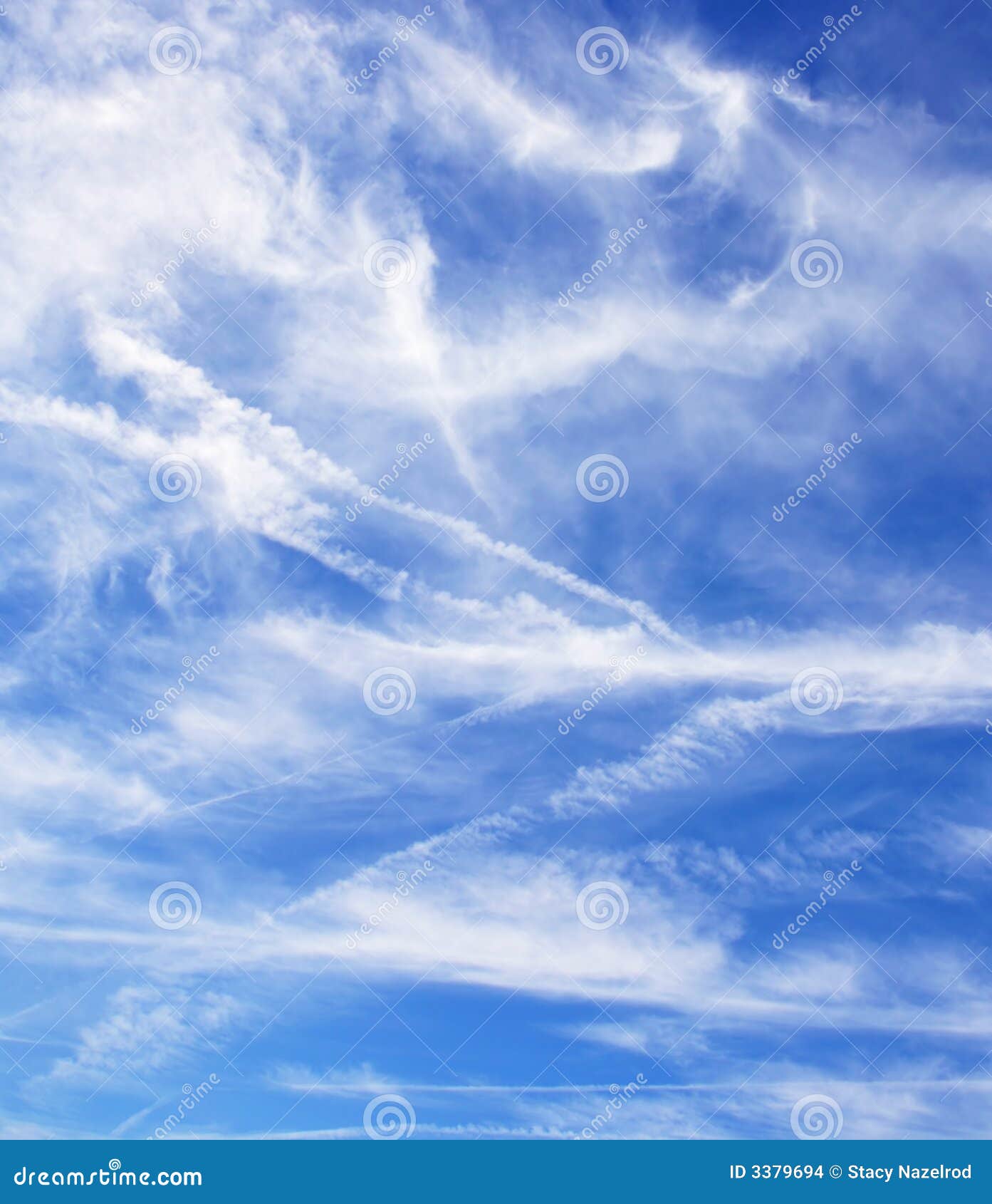Cloudy blue sky stock photo. Image of heavenly, color - 3379694