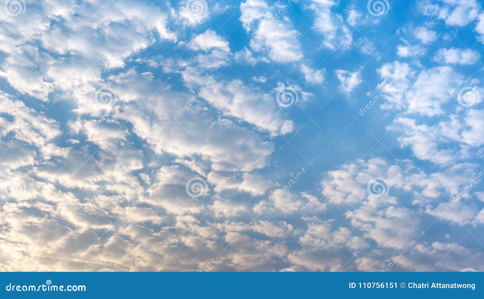 Cloudy Blue Sky Background Nature Texture Stock Image - Image of ...