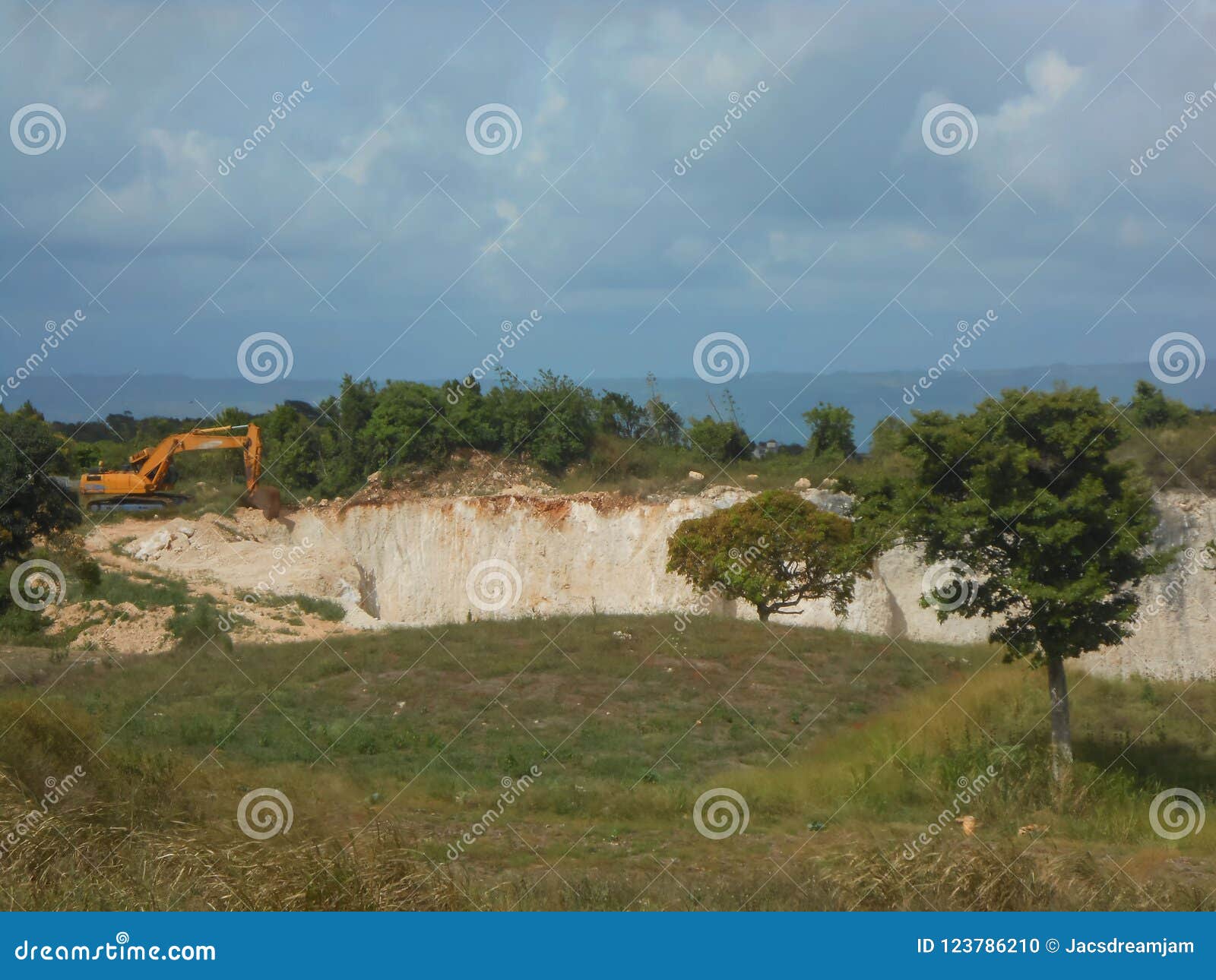 Scene of a Marl Pit stock photo. Image of calcite, horizon - 123786210