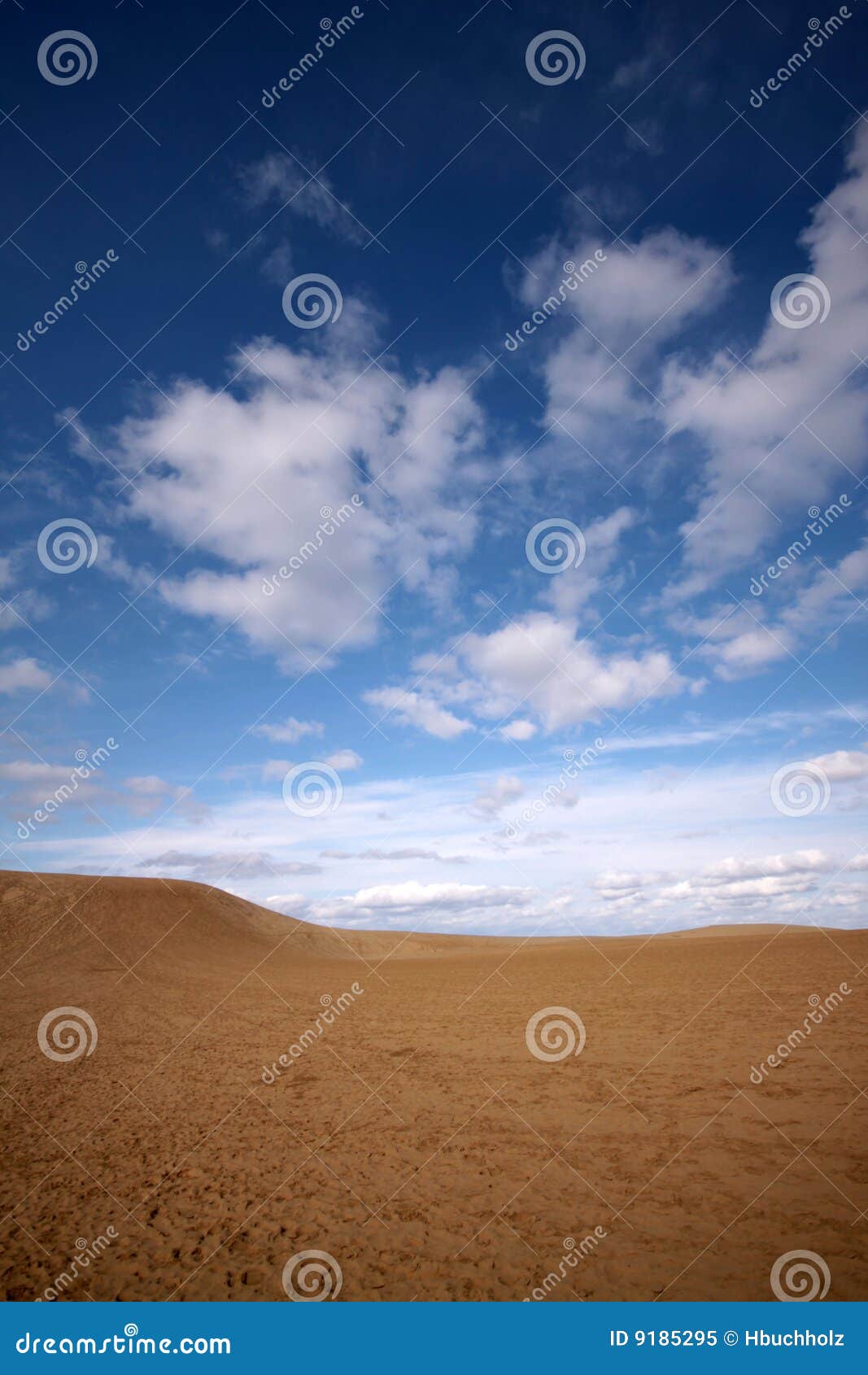 Cloudy Blue Sky Over Desert Stock Image - Image of personal, life: 9185295
