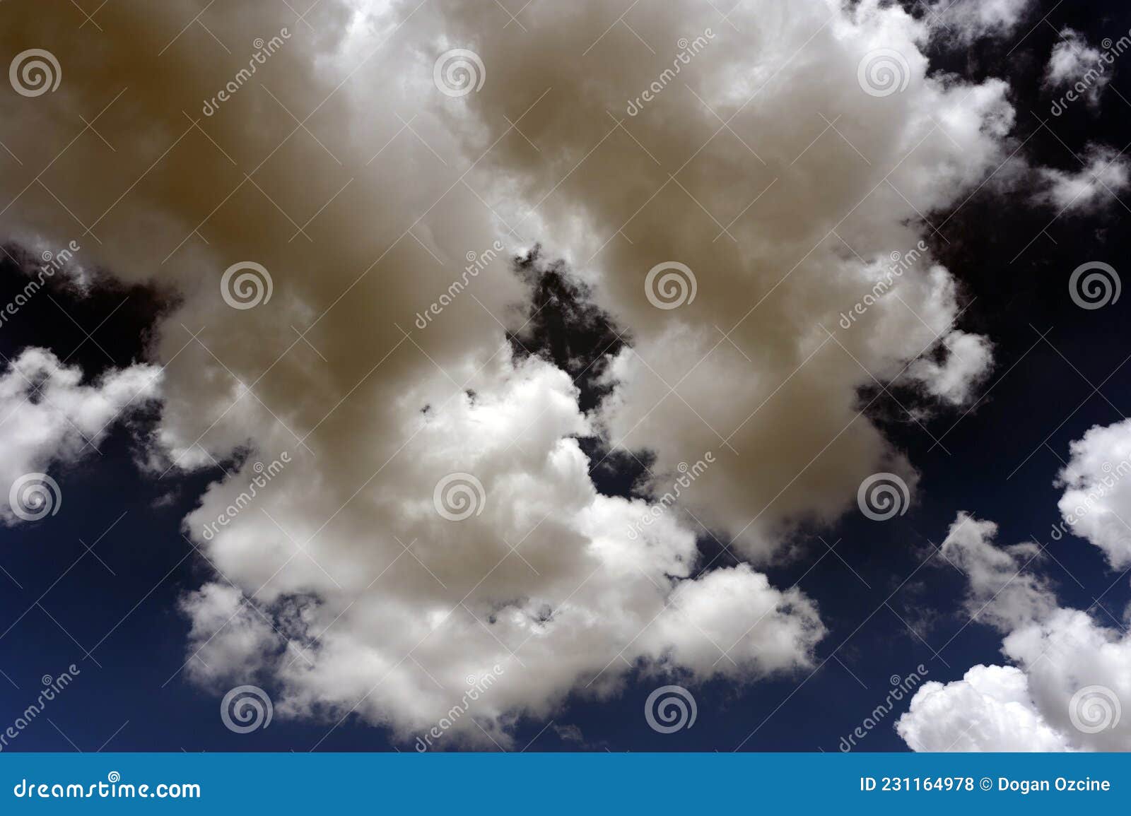 Cloudy blue sky texture stock photo. Image of storm - 231164978
