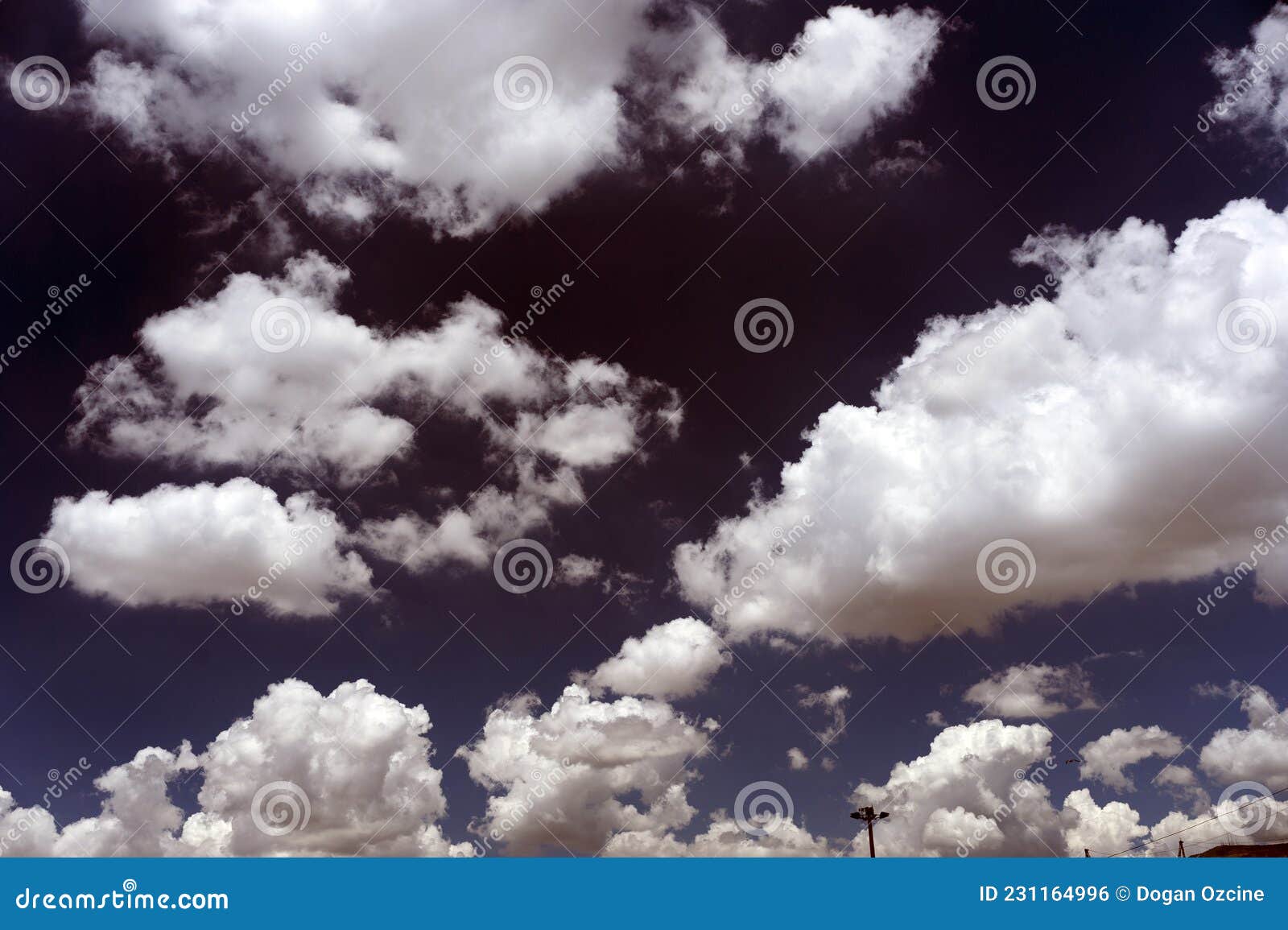 Cloudy blue sky texture stock photo. Image of cloud - 231164996