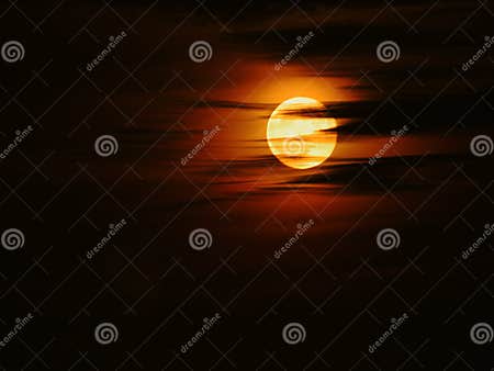 A Cloudy Bright Night stock photo. Image of moon, black - 1150904