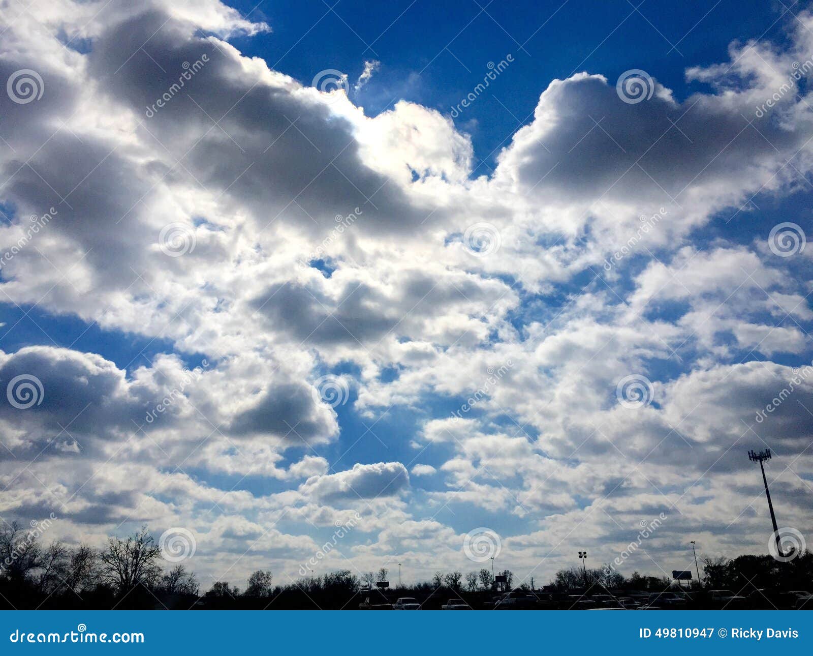 Cloudy stock image. Image of cloudy, bright, skyline - 49810947