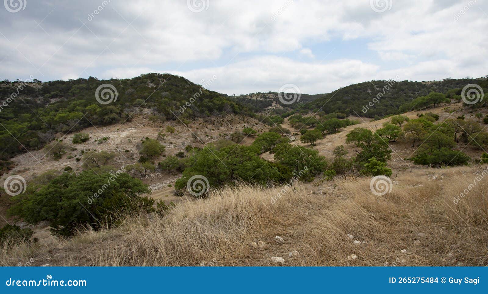 Cloudy Day Over Ridges in Texas Hill Country Stock Photo - Image of ...