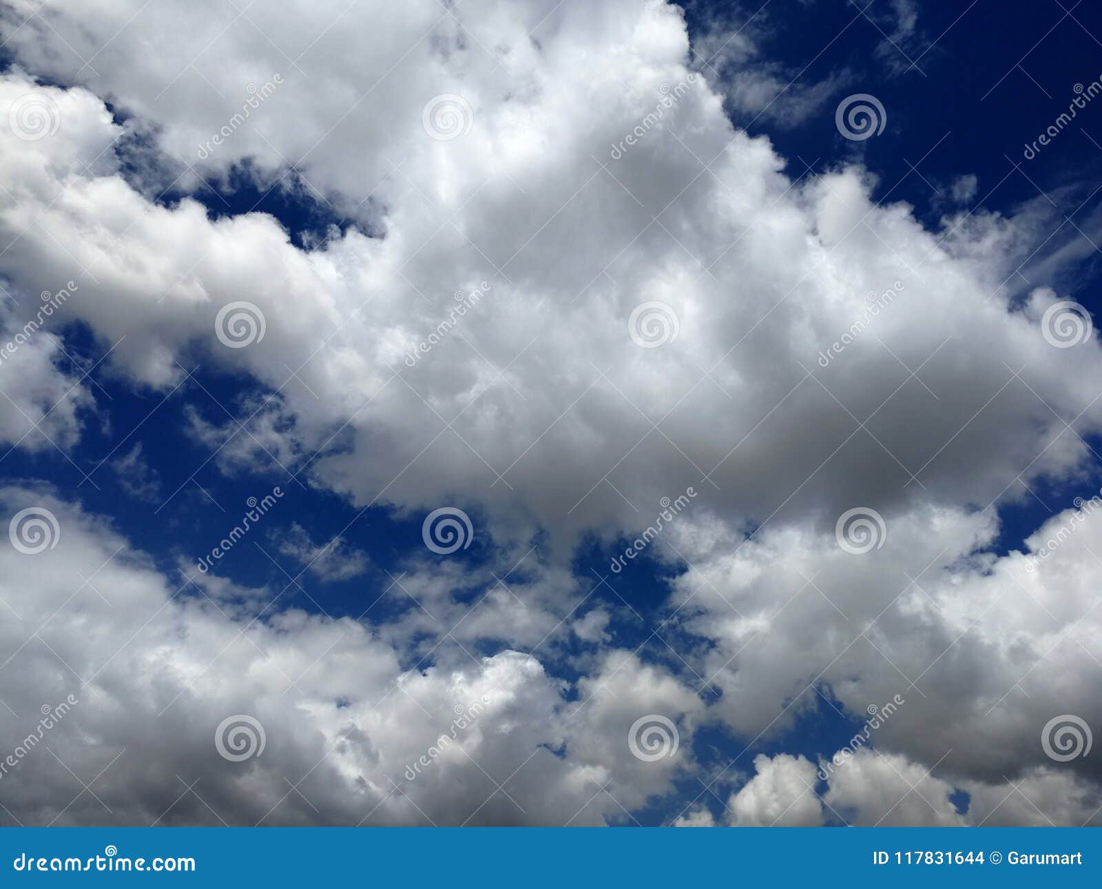 Cloudy Day of Spring with Blue Sky Stock Photo - Image of cloudy ...