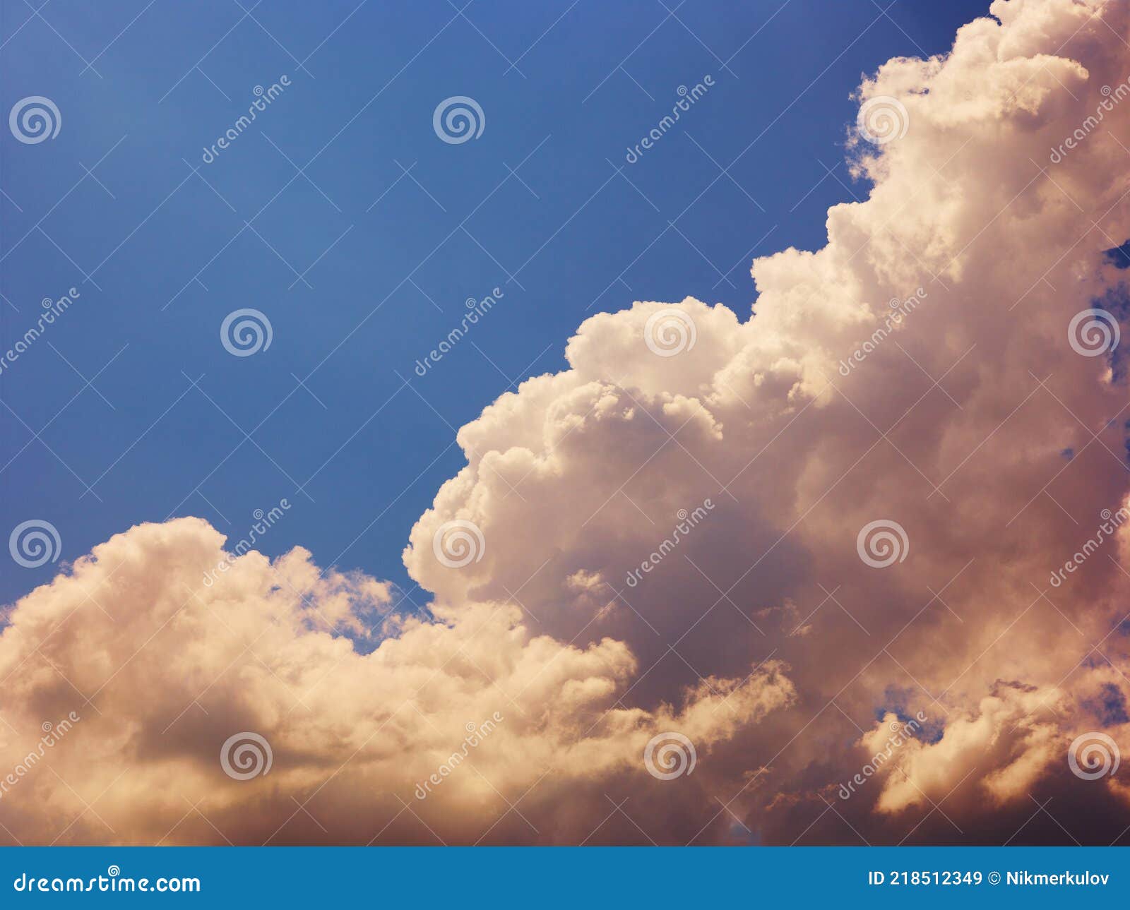 Cloudy evening sky stock image. Image of sunset, dramatic - 218512349