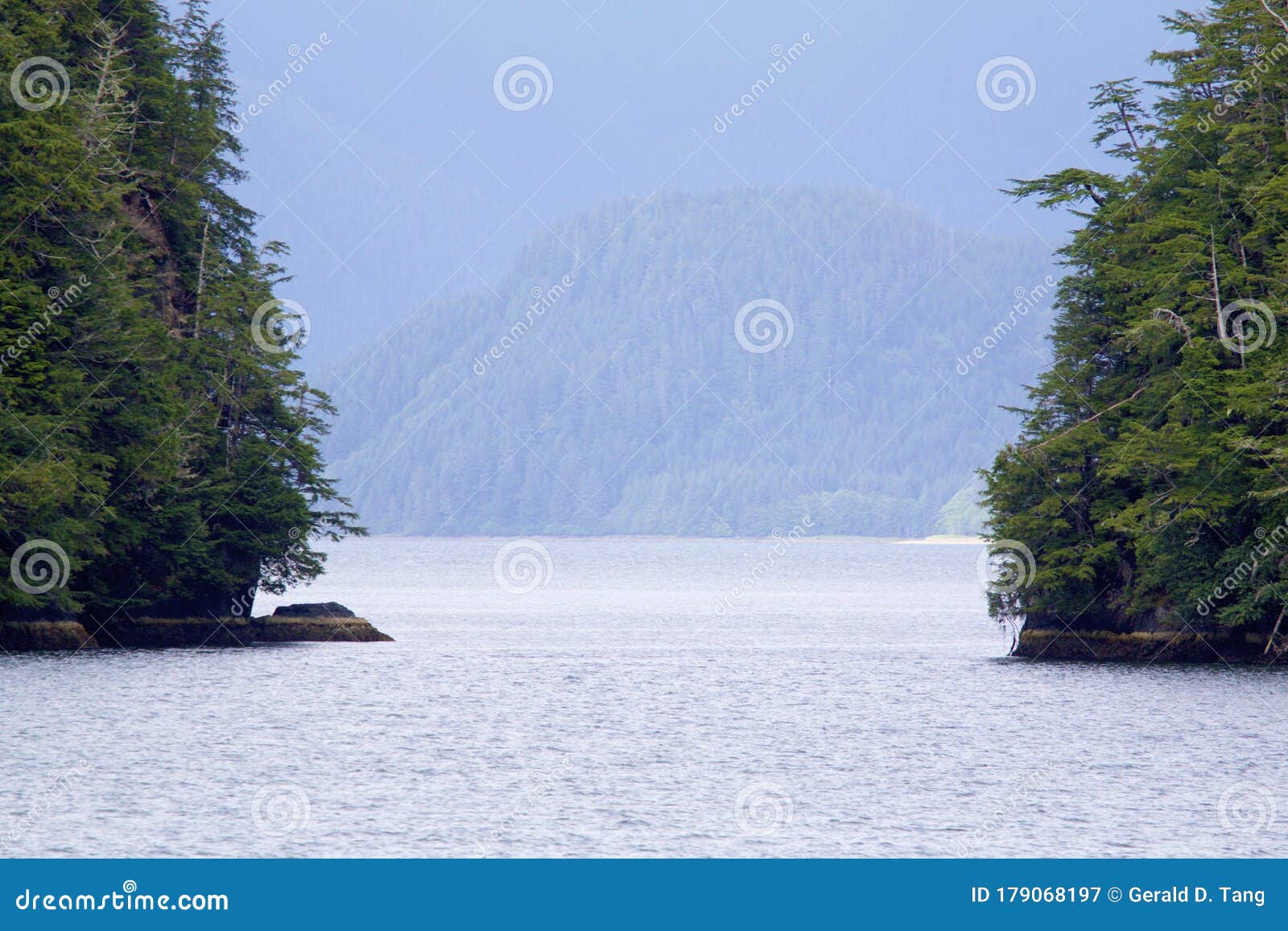 Cloudy Forest Peril Strait 845450 Stock Image - Image of break ...