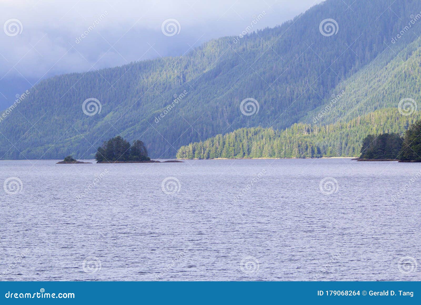 Cloudy Forest Peril Strait 845452 Stock Photo - Image of islands ...