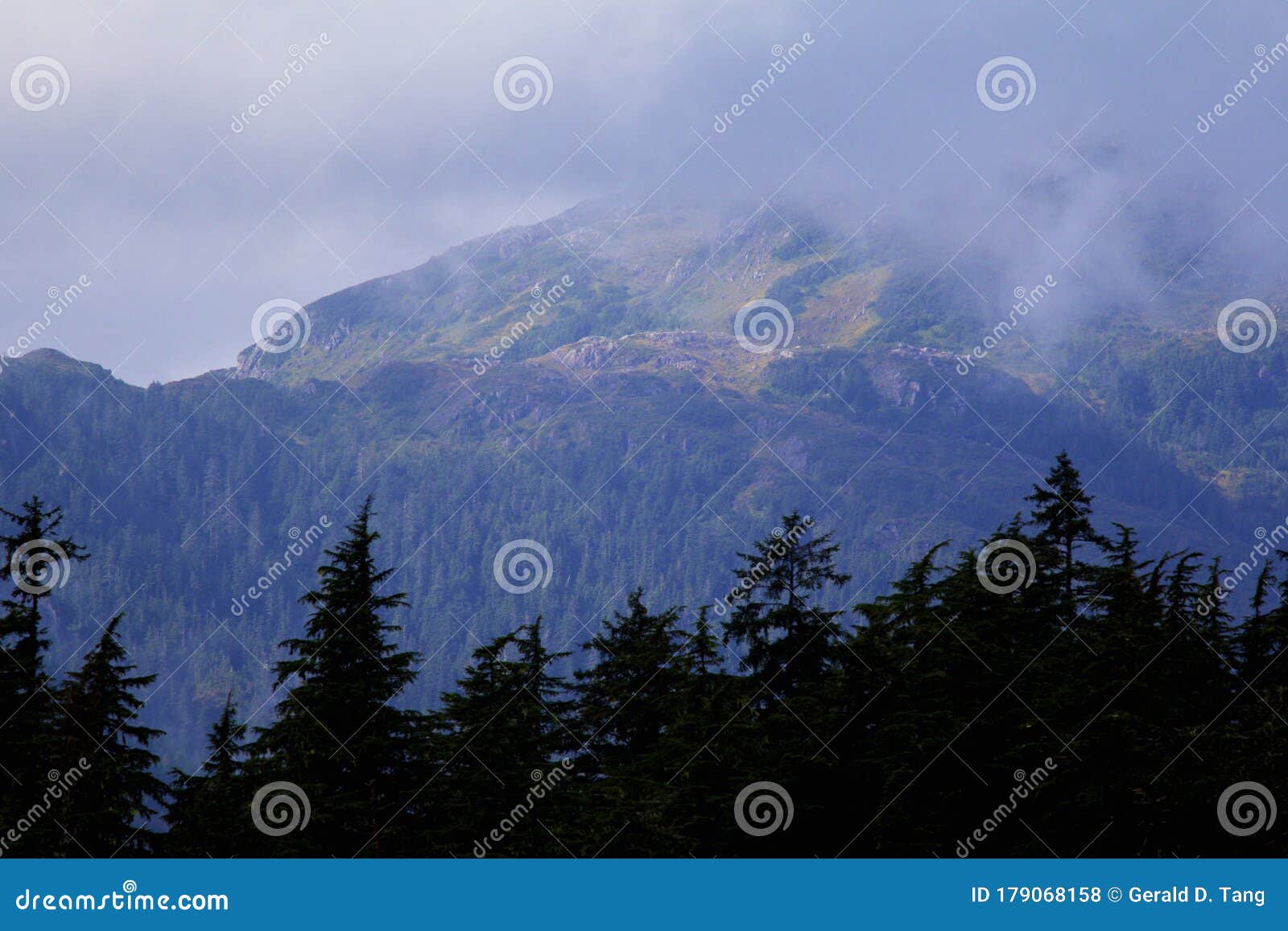 Cloudy Forest Peril Strait 842886 Stock Photo - Image of peril, scenic ...