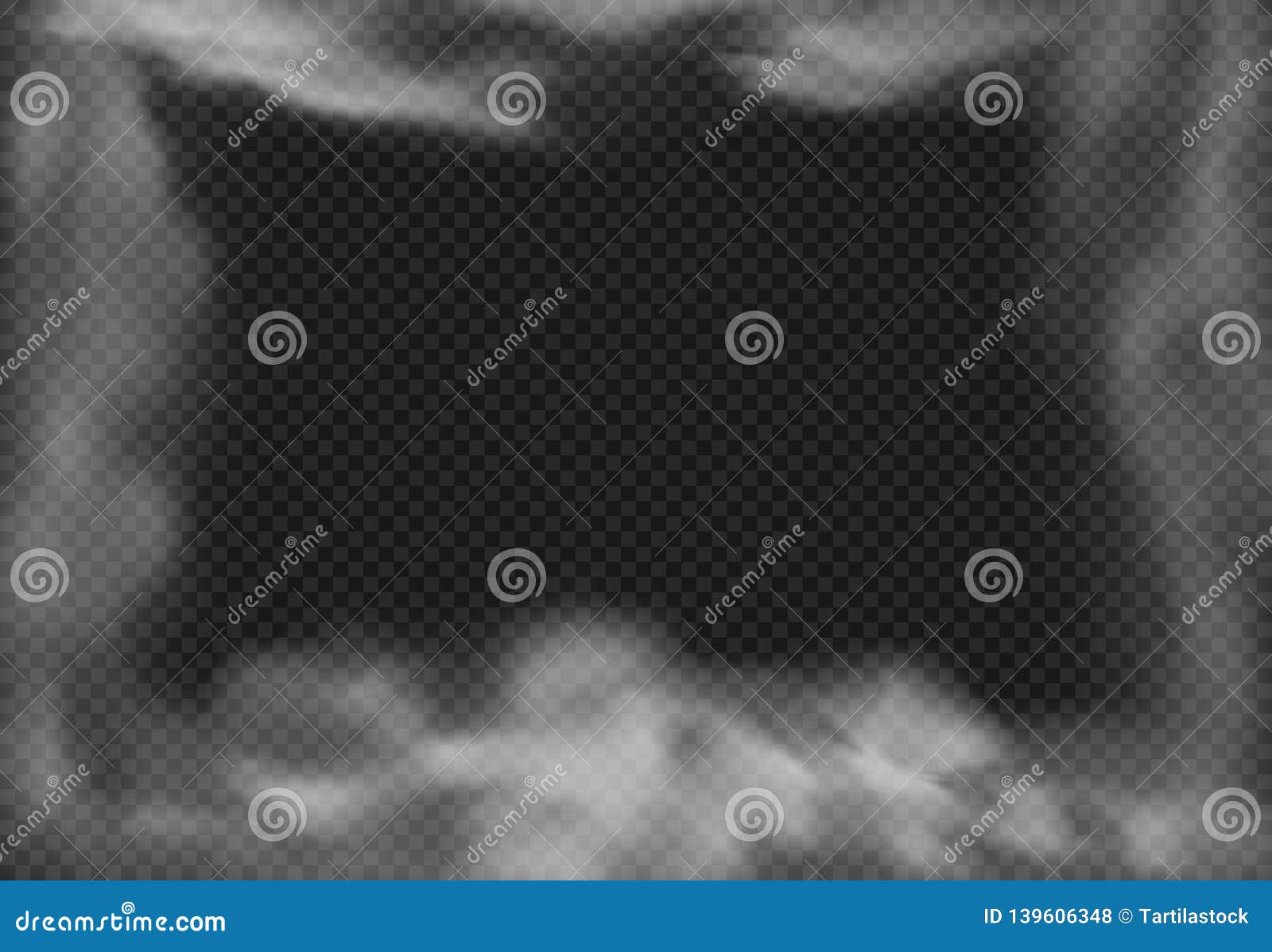 Cloudy Frame. Smoky Fog, Smoke Effect and Realistic Mist Clouds ... Cloudy Frame. Smoky Fog, Smoke Effect and Realistic Mist Clouds ...