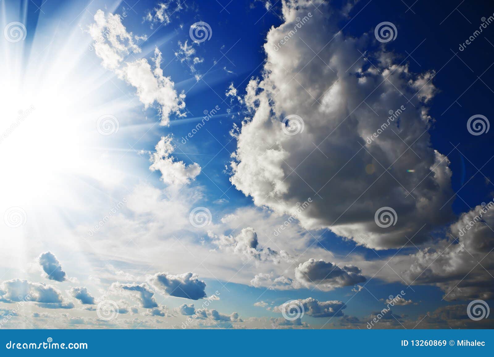 Cloudy heaven and sun stock image. Image of backgrounds - 13260869
