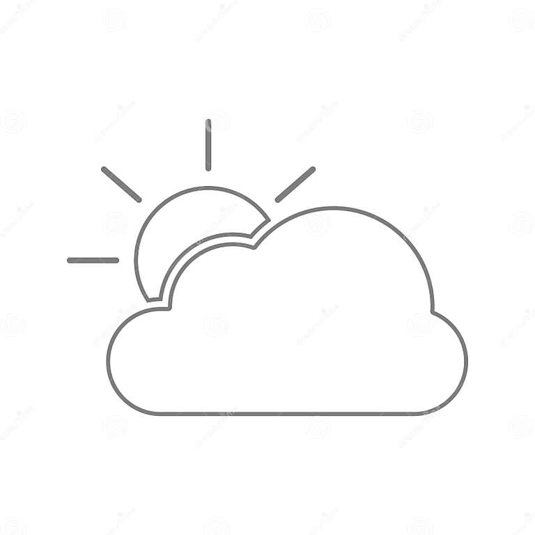 Cloudy Icon. Element of Cyber Security for Mobile Concept and Web Apps ...
