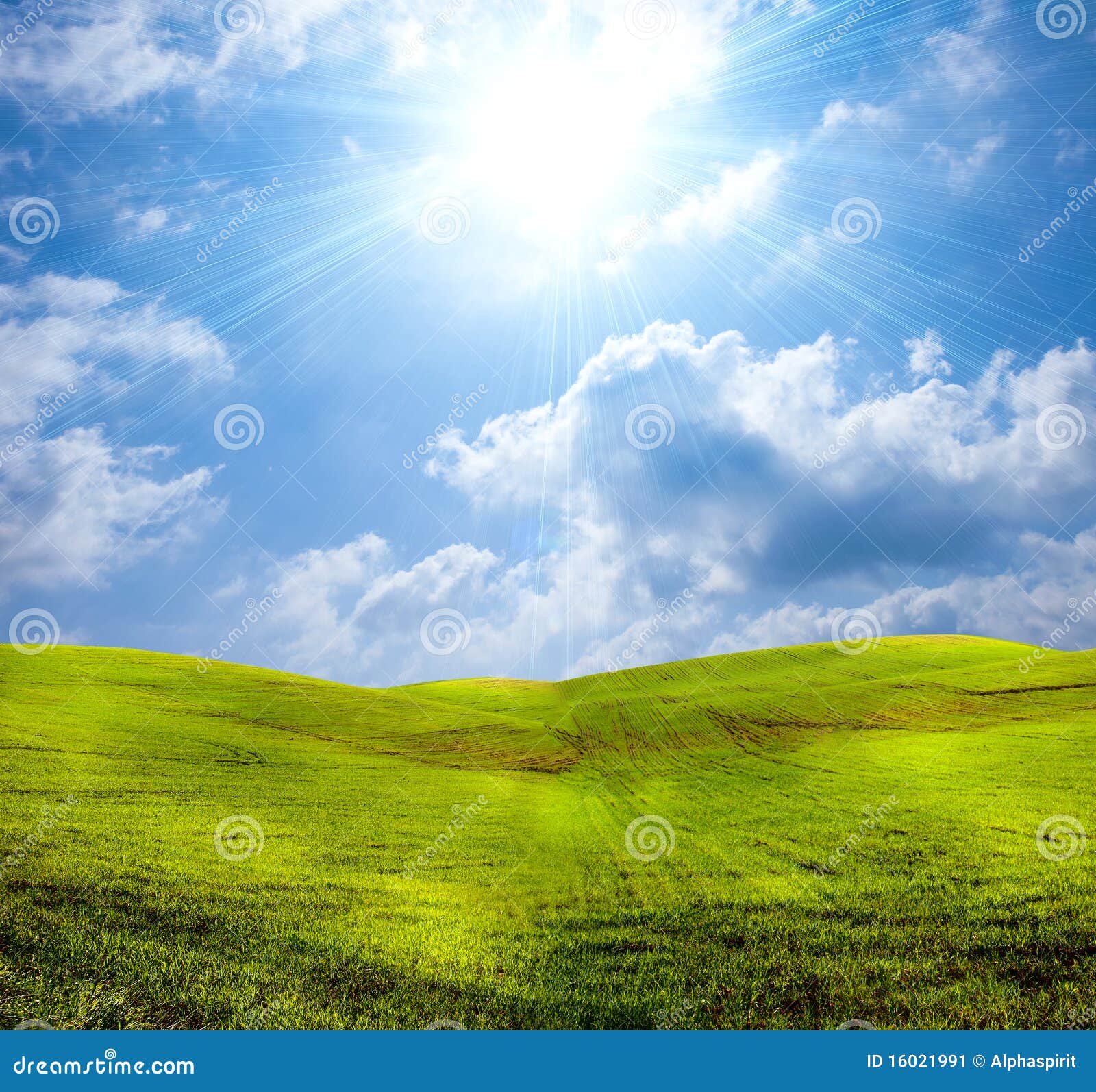Cloudy landscape stock image. Image of landscape, grass - 16021991