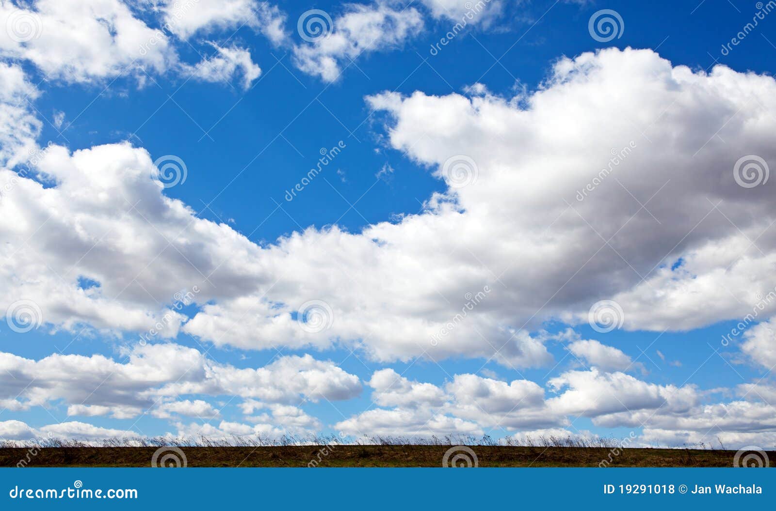 Cloudy landscape stock photo. Image of blue, grass, clear - 19291018