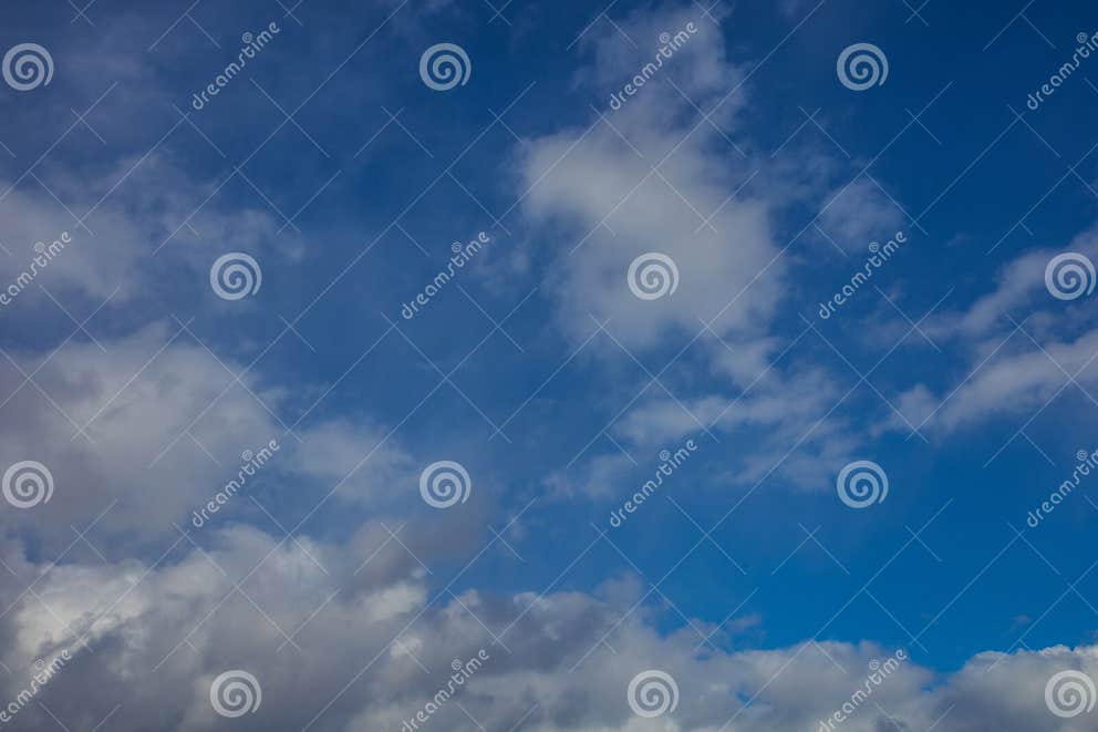 Cloudy Landscape in the Spring Sky Stock Photo - Image of cumulus ...