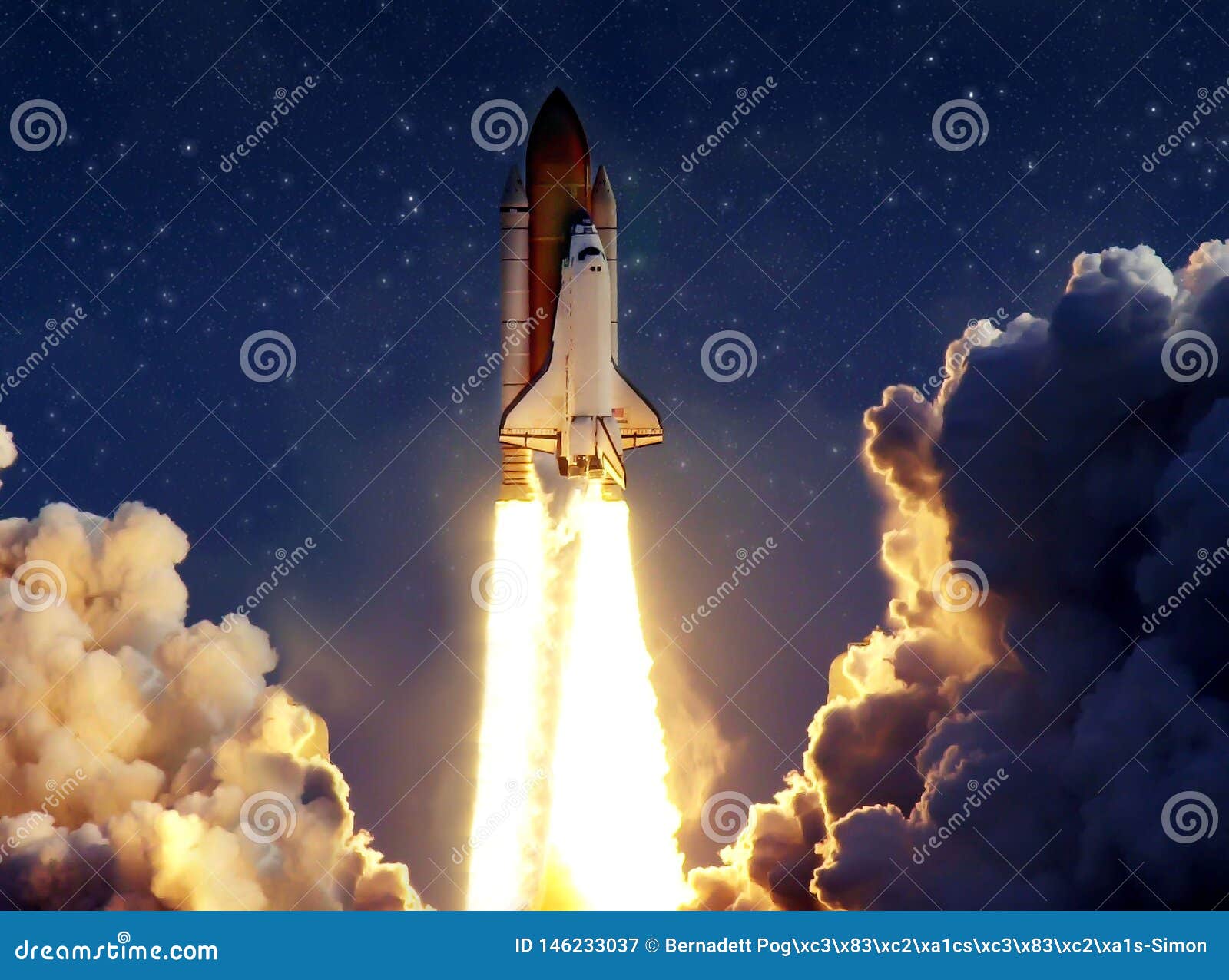 Real Space Rocket Launch