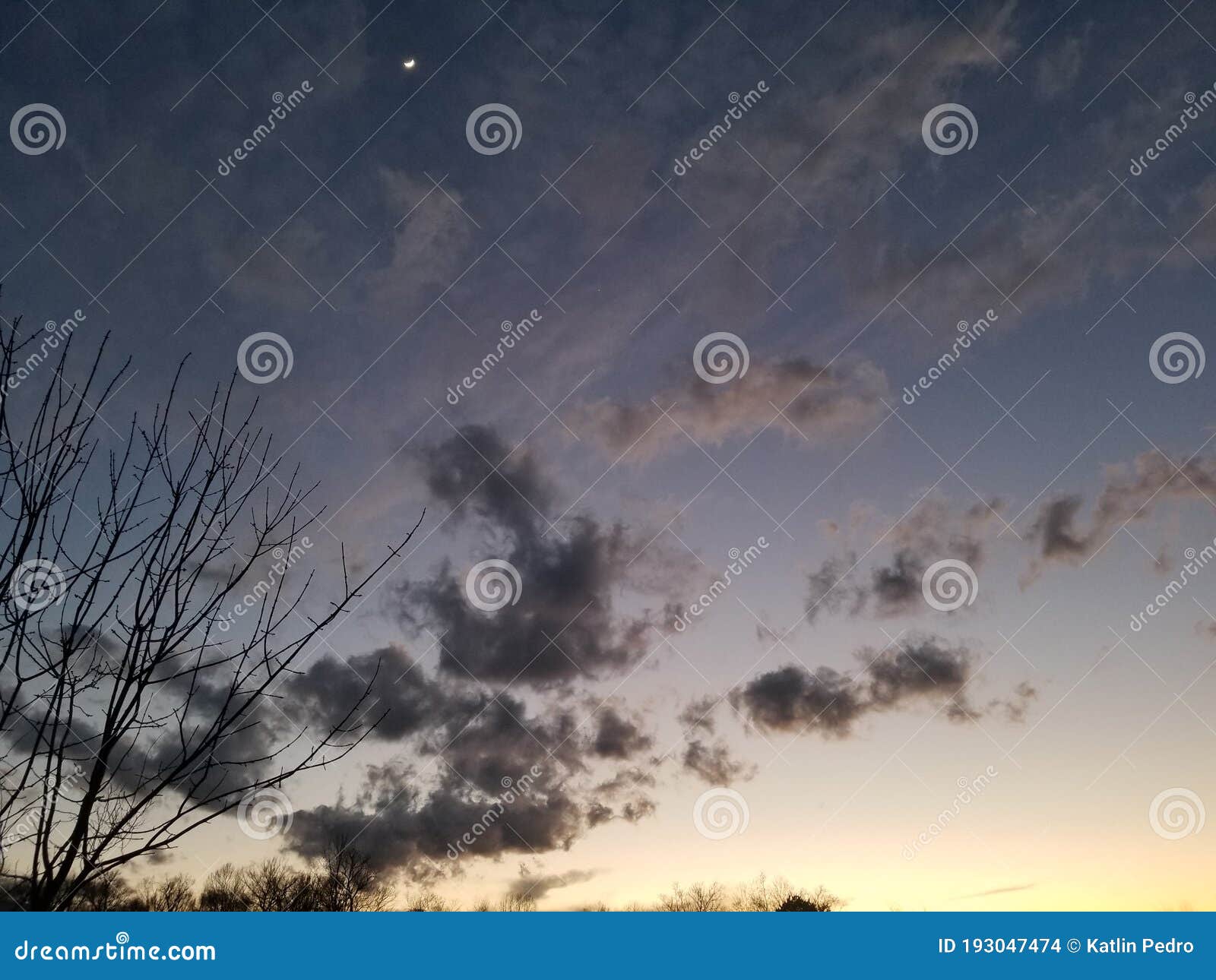 Cloudy moon haze stock photo. Image of darkness, dusk - 193047474