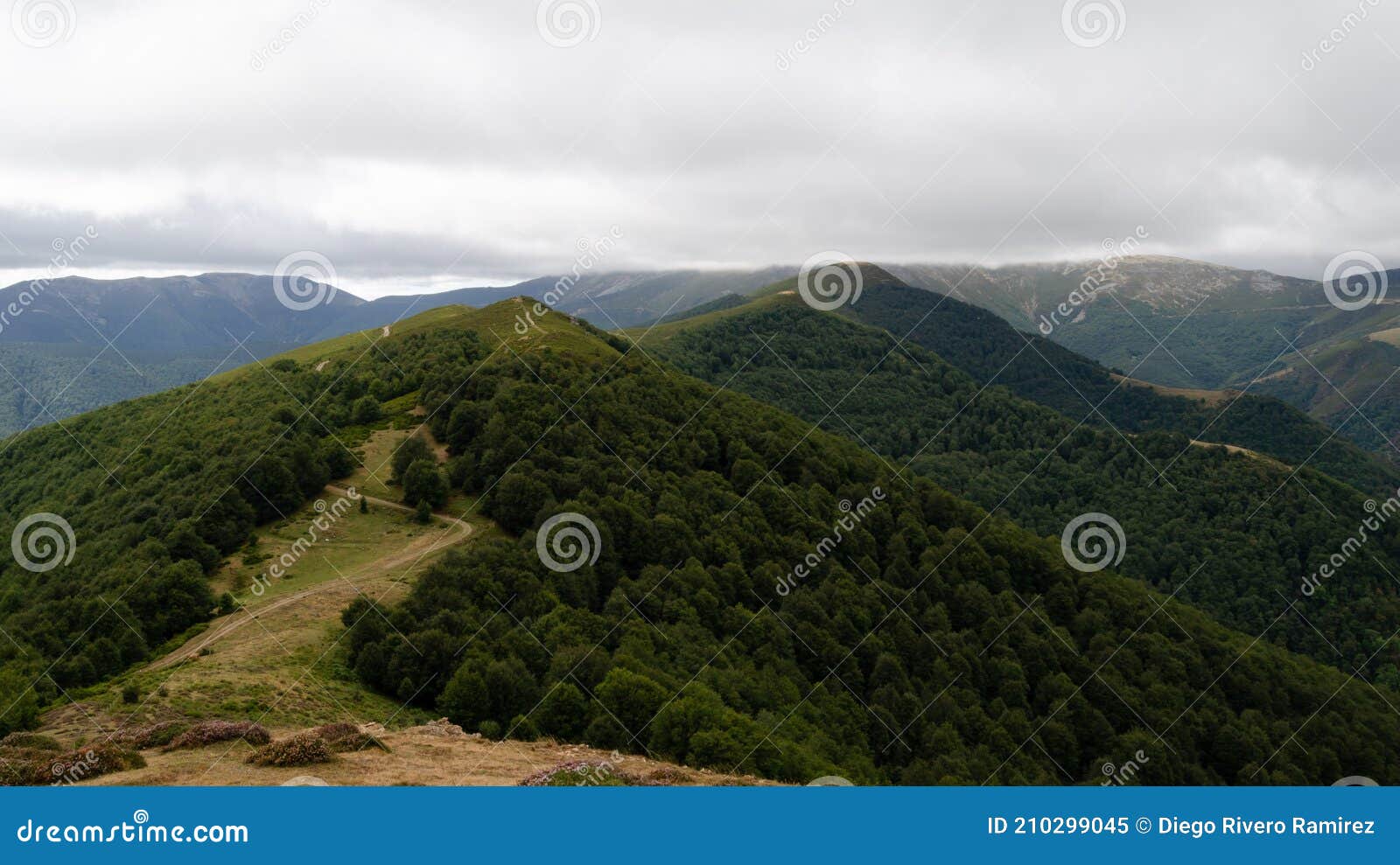 Cloudy Mountain View with a Amazing Landscape La Rioja Stock Image ...