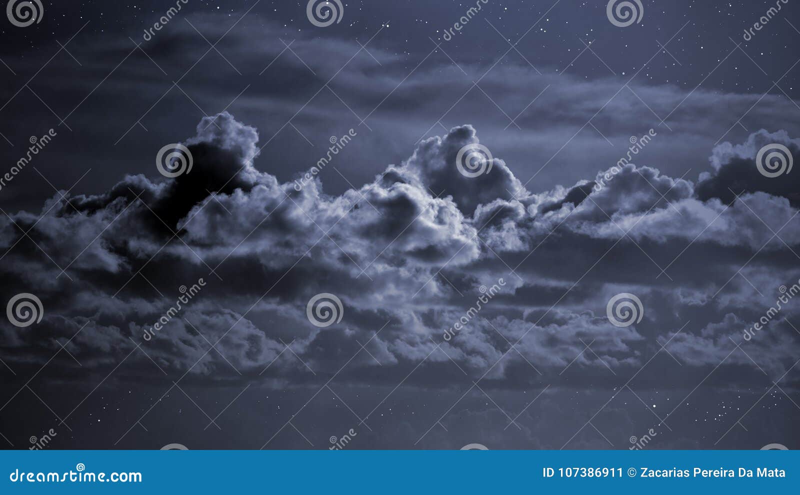 Cloudy night sky stock image. Image of celestial, abstract - 107386911