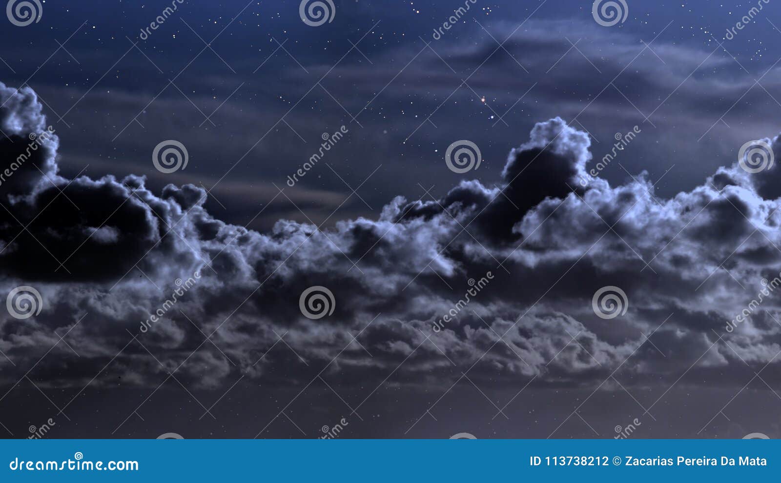 Cloudy Night Sky Background Royalty-Free Stock Photo | CartoonDealer ...