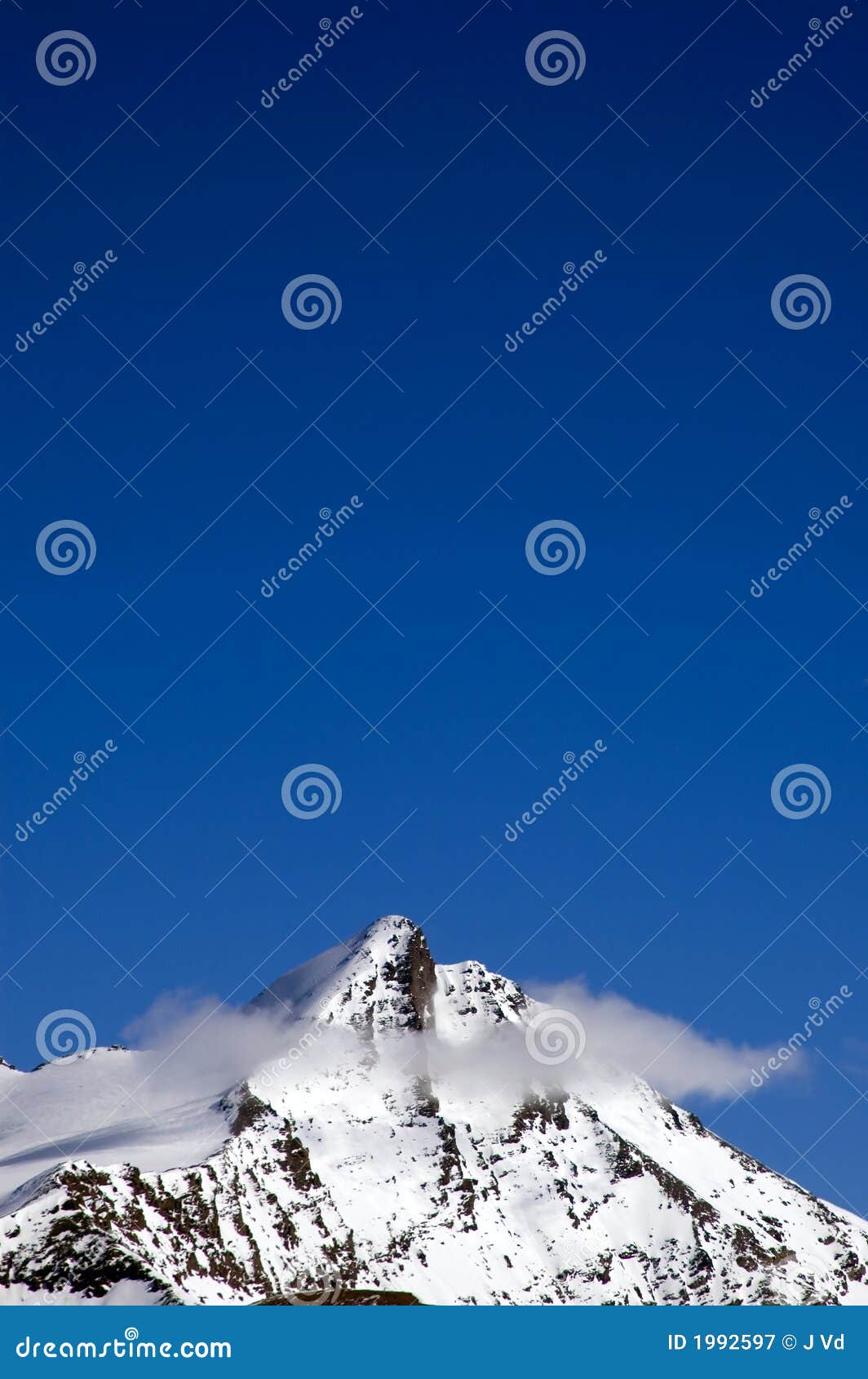 Cloudy peak stock image. Image of natural, cliff, february - 1992597