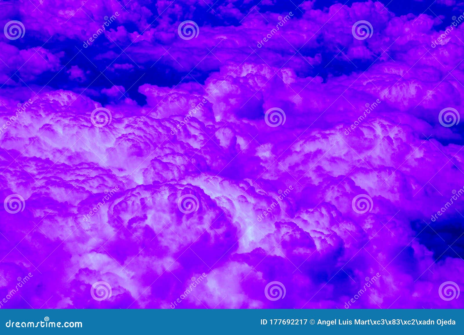 Cloudy purple sky. stock image. Image of acrylic, abstract - 177692217