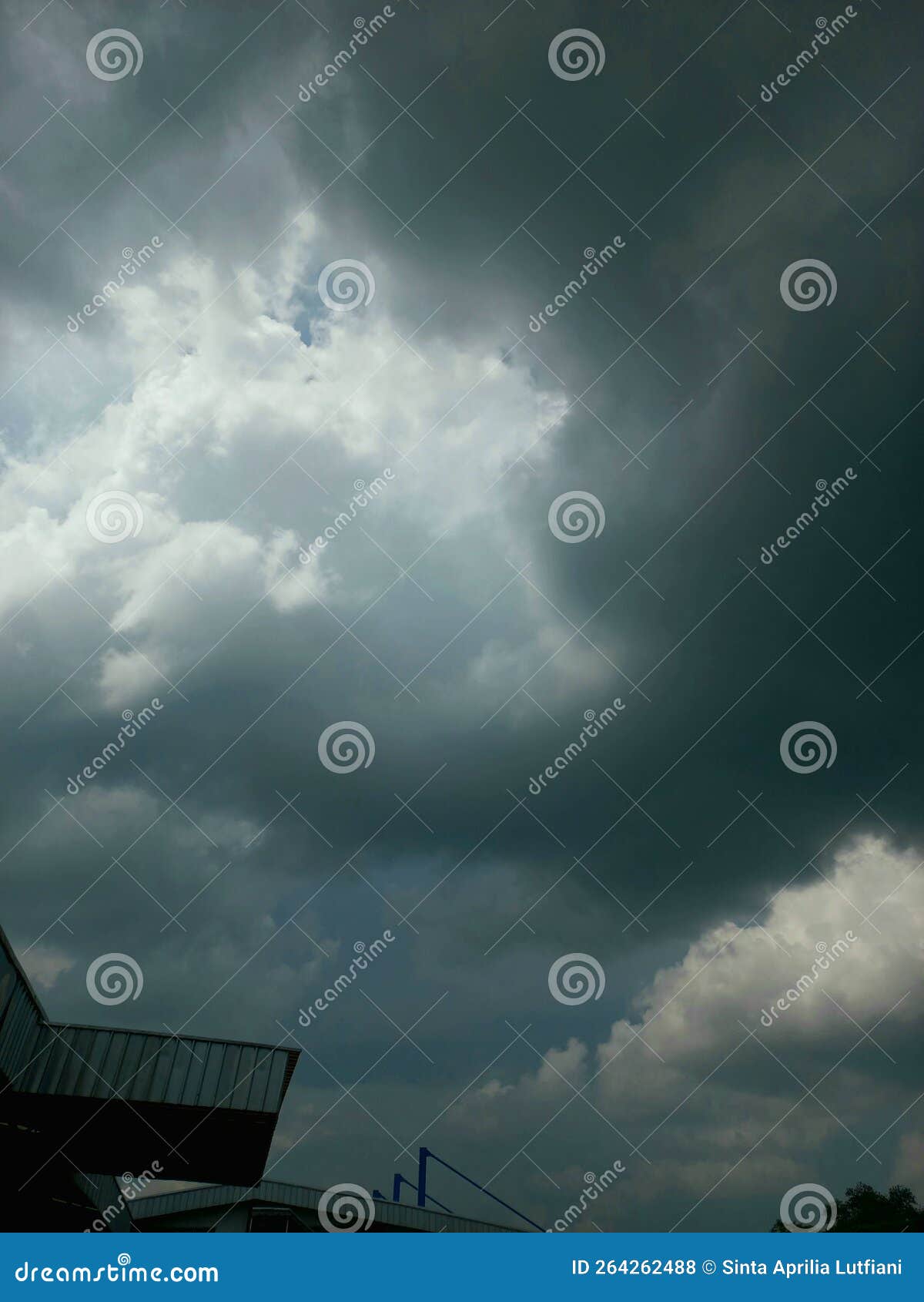 Cloudy and almost raining stock photo. Image of marked - 264262488