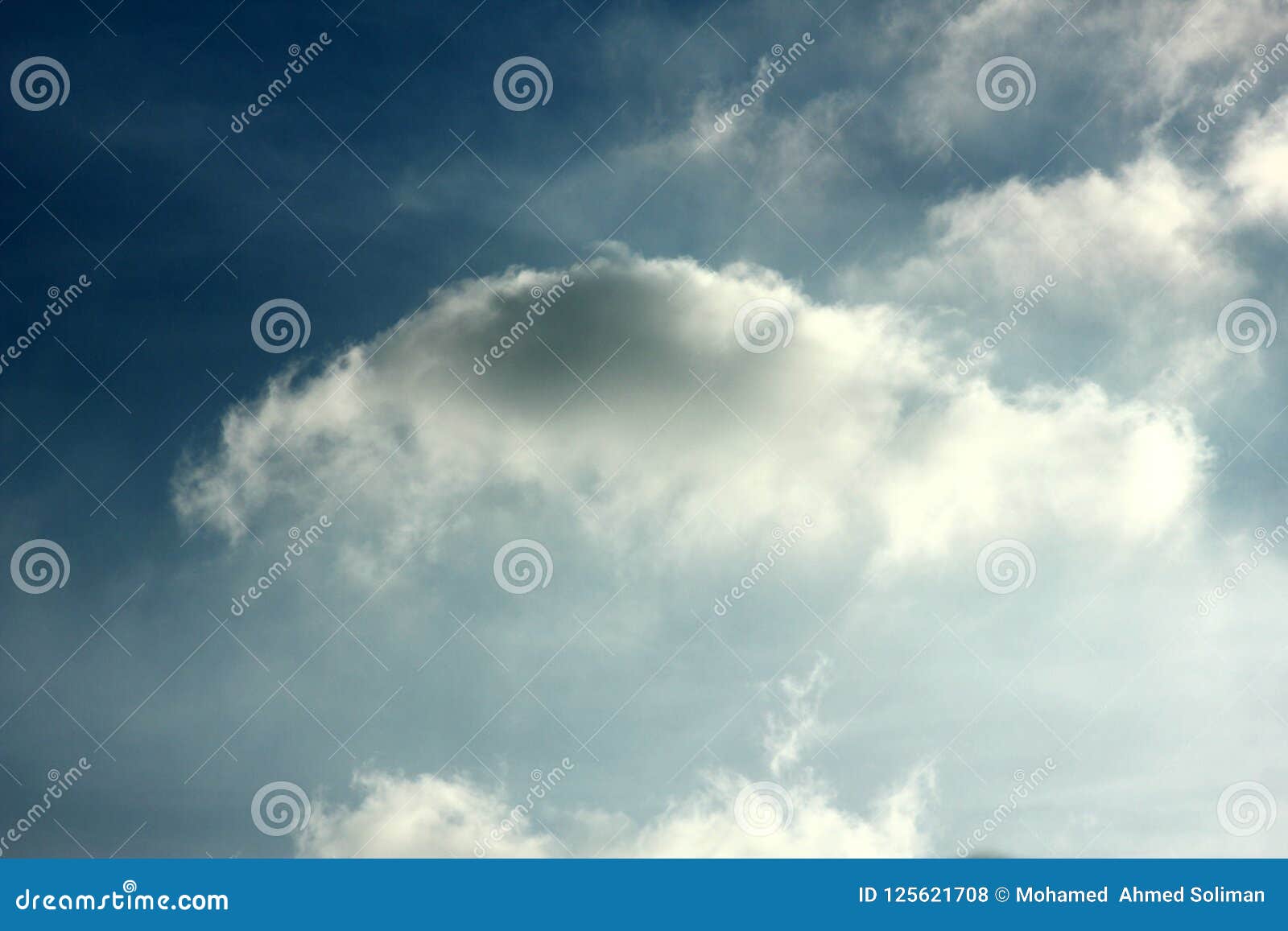 Cloudy And Rainy Sky, Indicator Of Bad Weather, In Which The Silhouette ...