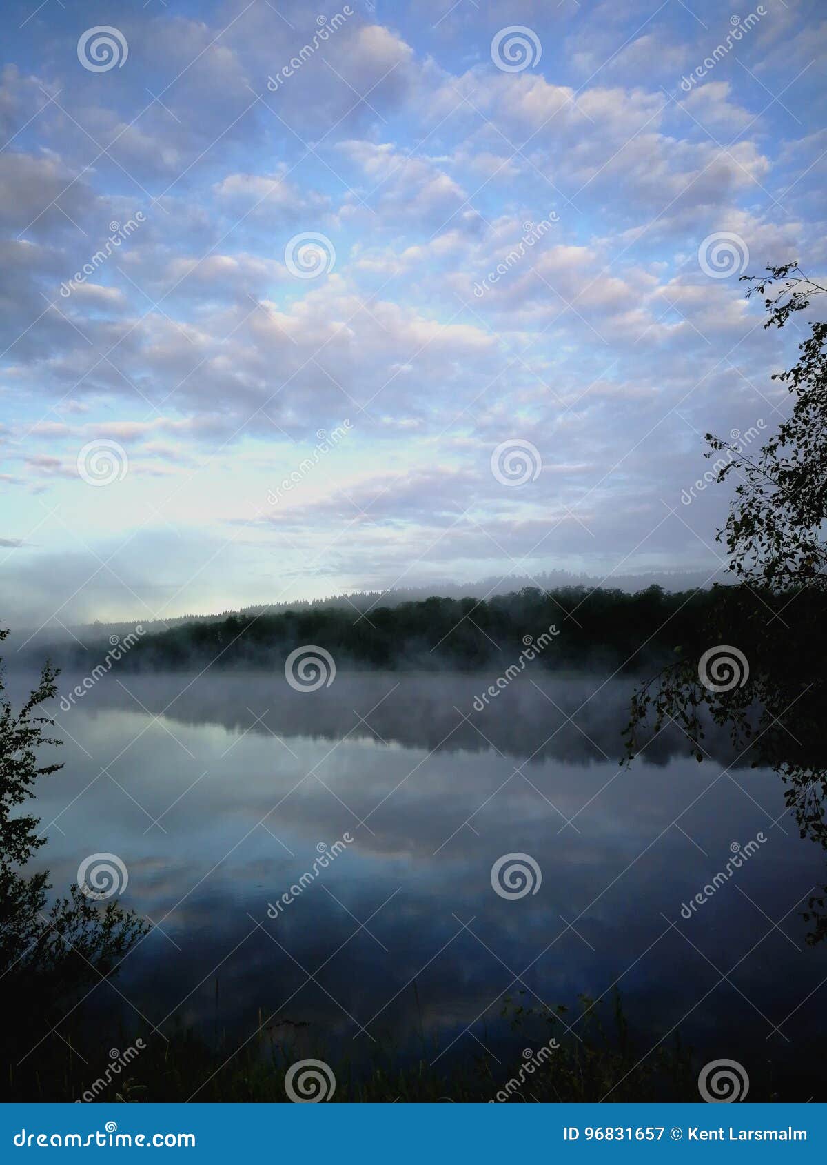Cloudy river stock image. Image of cloudy, morning, river - 96831657