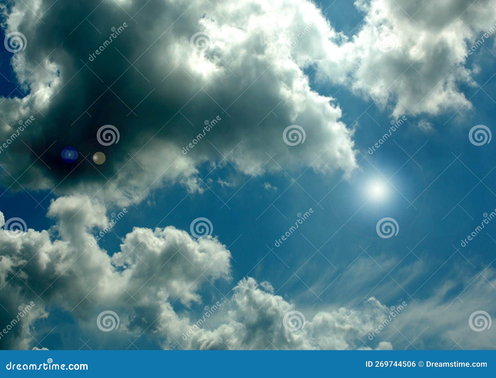 Cloudy sky background stock photo. Image of cloudy, outdoor - 269744506