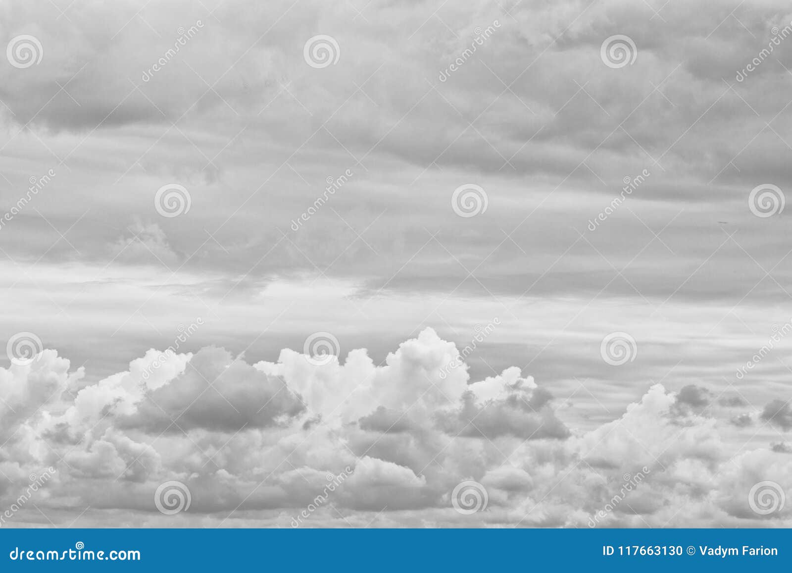 Cloudy Sky in a Black and White Stock Photo - Image of freedom, weather ...