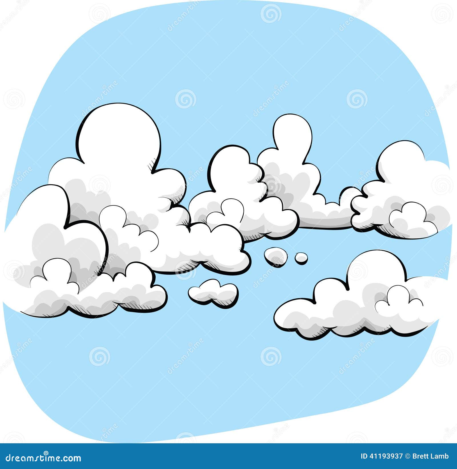 Cloudy Sky stock illustration. Illustration of cartoon - 41193937
