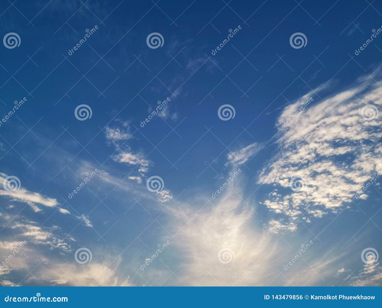 Cloudy sky in evening stock photo. Image of beauty, abstract - 143479856