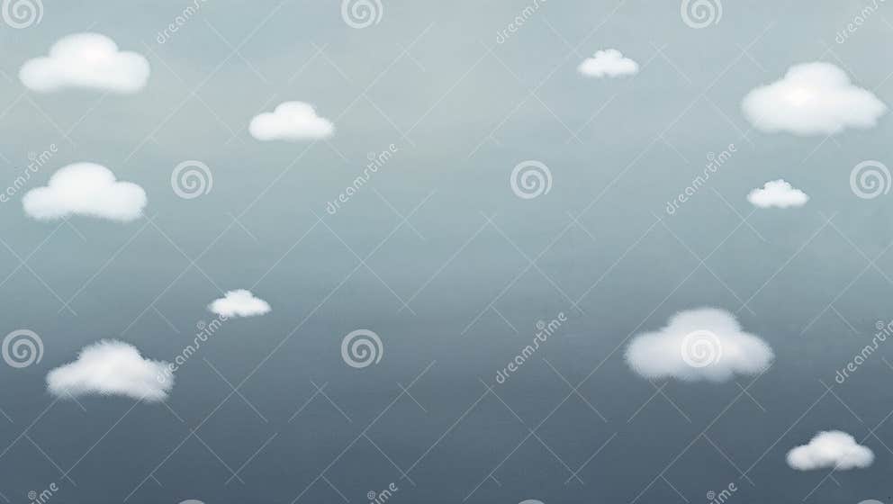Cloudy Sky with a Few Clouds in the Background Stock Image - Image of ...