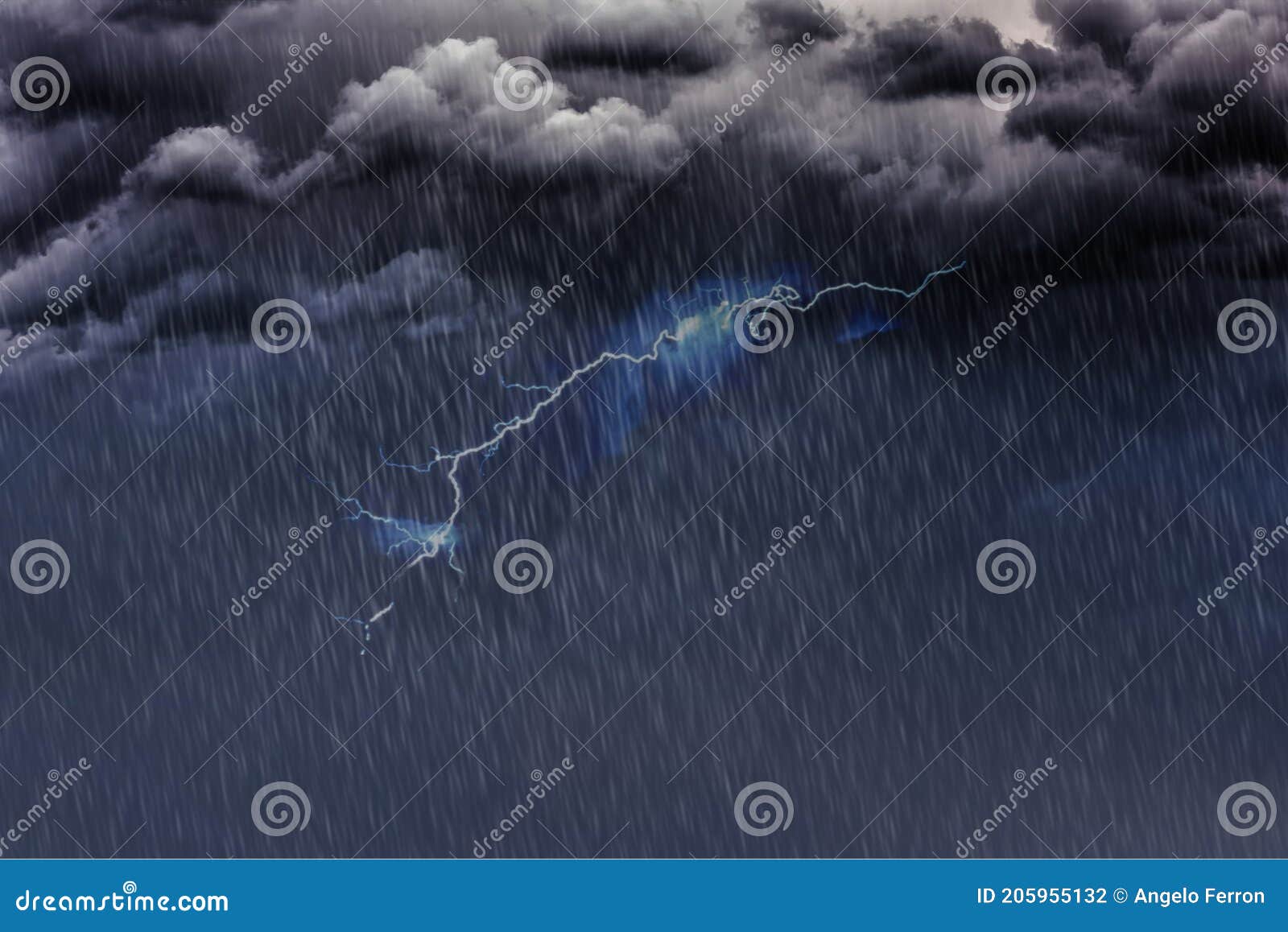 Cloudy Sky Flash Heavy Rain Cloudy Sky Flash Heavy Rain Stock Photo ...