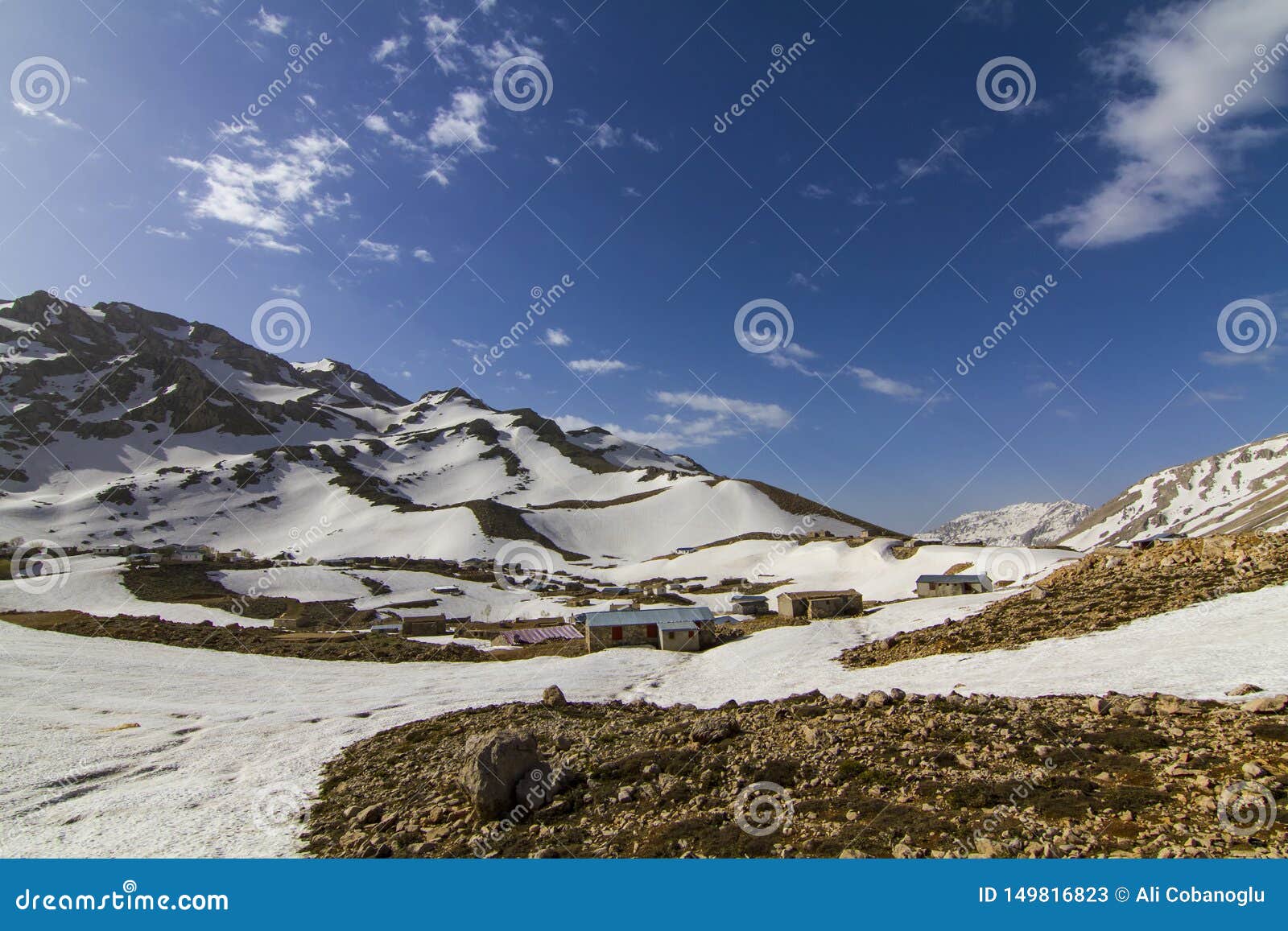 A Cloudy Sky, Highland Roads in the Snowy Mountains Stock Image - Image ...