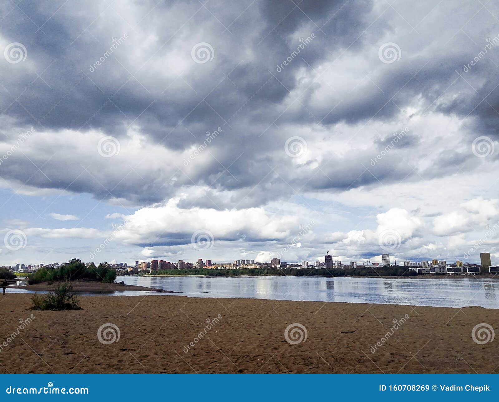 Cloudy stock image. Image of cloudy, river, water, landscape - 160708269