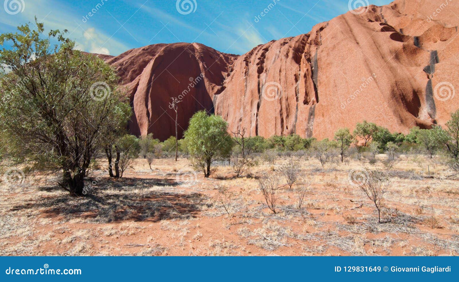 Cloudy Sky Over Australian Outback Stock Image - Image of natural ...
