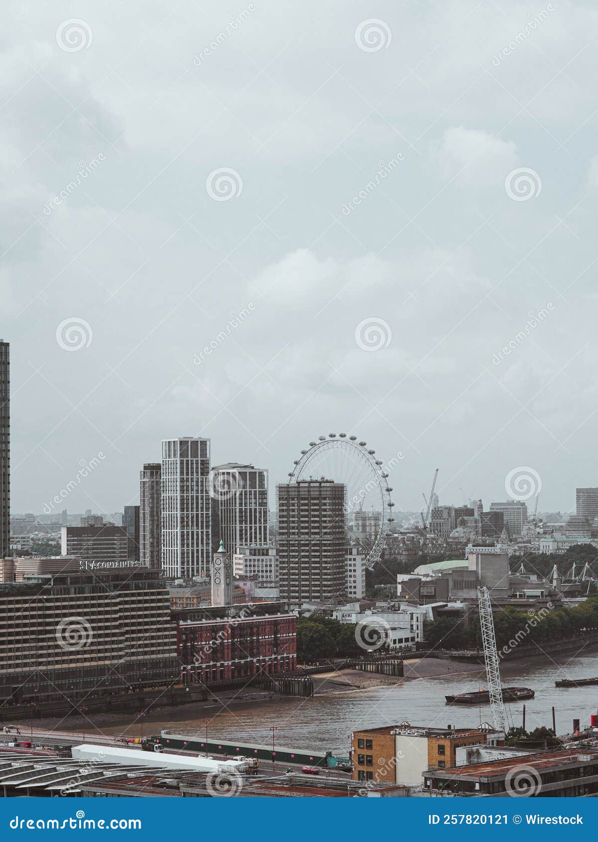 Cloudy Sky Over the Buildings in London Stock Image - Image of travel ...