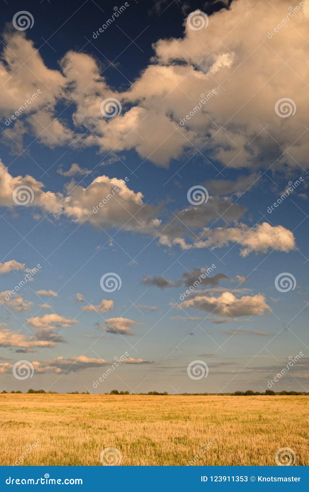 Clouds over the field. stock image. Image of season - 123911353