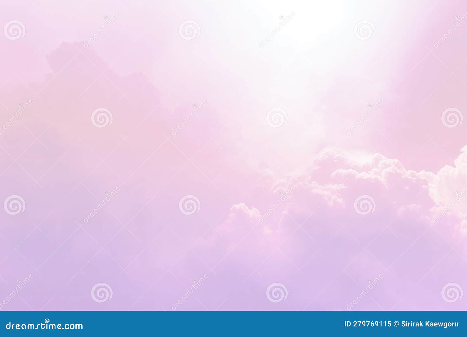 Cloudy Sky with Pink Filter Effect Stock Image - Image of mist ...