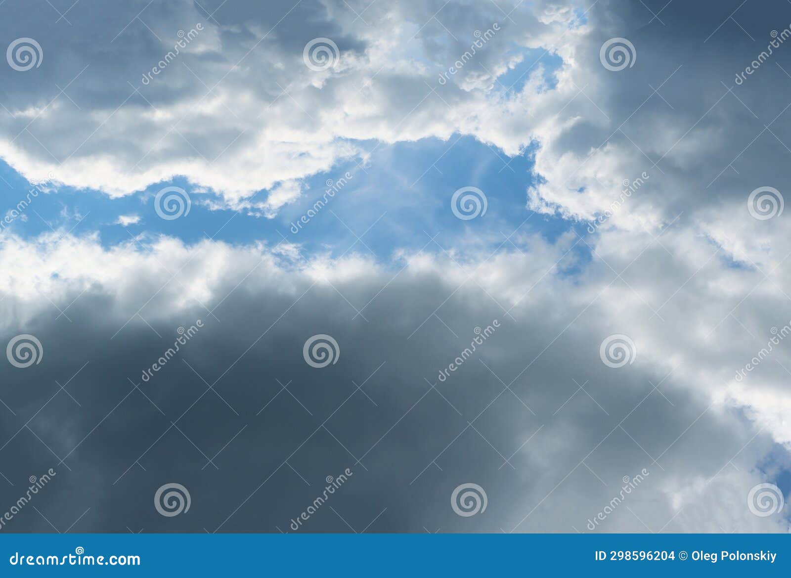 Large Thundercloud in Sunny Weather. Stock Photo - Image of environment ...