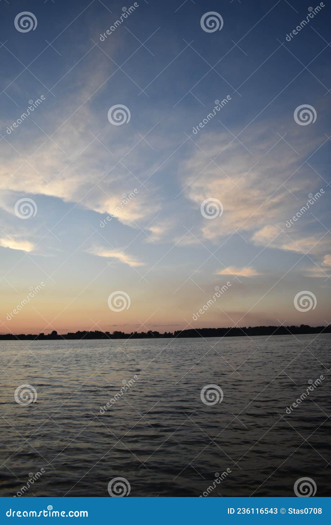 Cloudy Sky Reflection in River Surface Stock Image - Image of ...