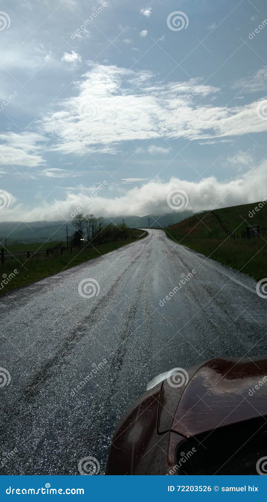 Cloudy sky road stock photo. Image of road, cloudy, blue - 72203526