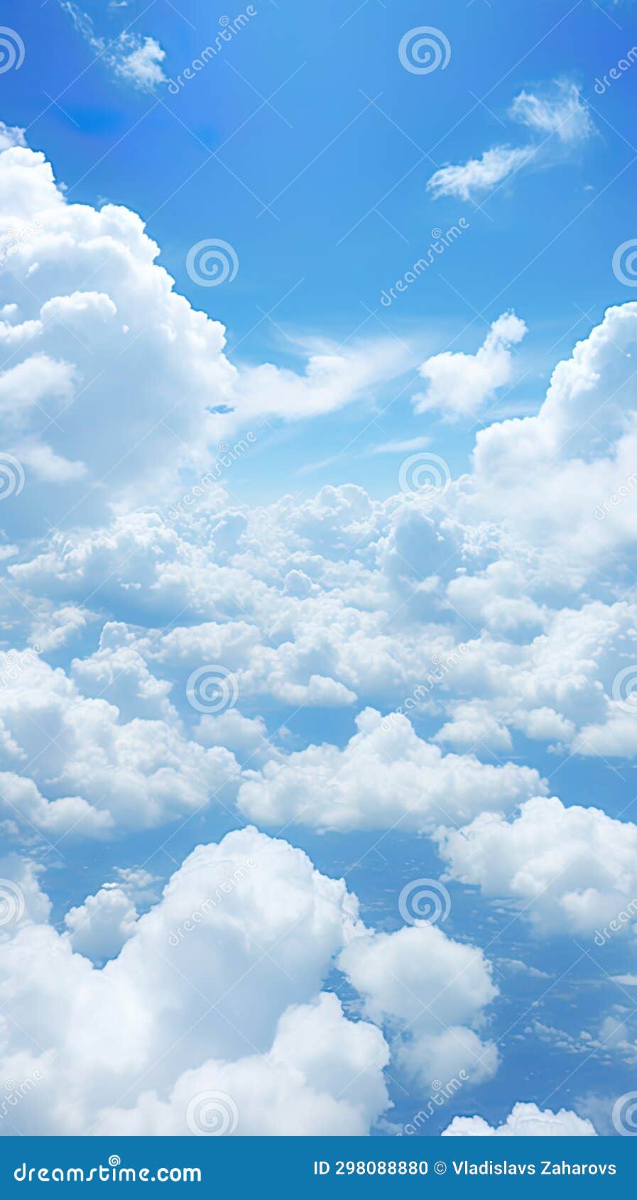 Cloudy Sky Seen from Below, a Perspective from the Ground Stock ...